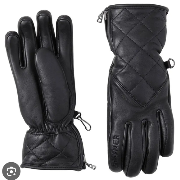 Bogner | Accessories | Bogner Dana Sport Quilted Leather Ski Gloves ...